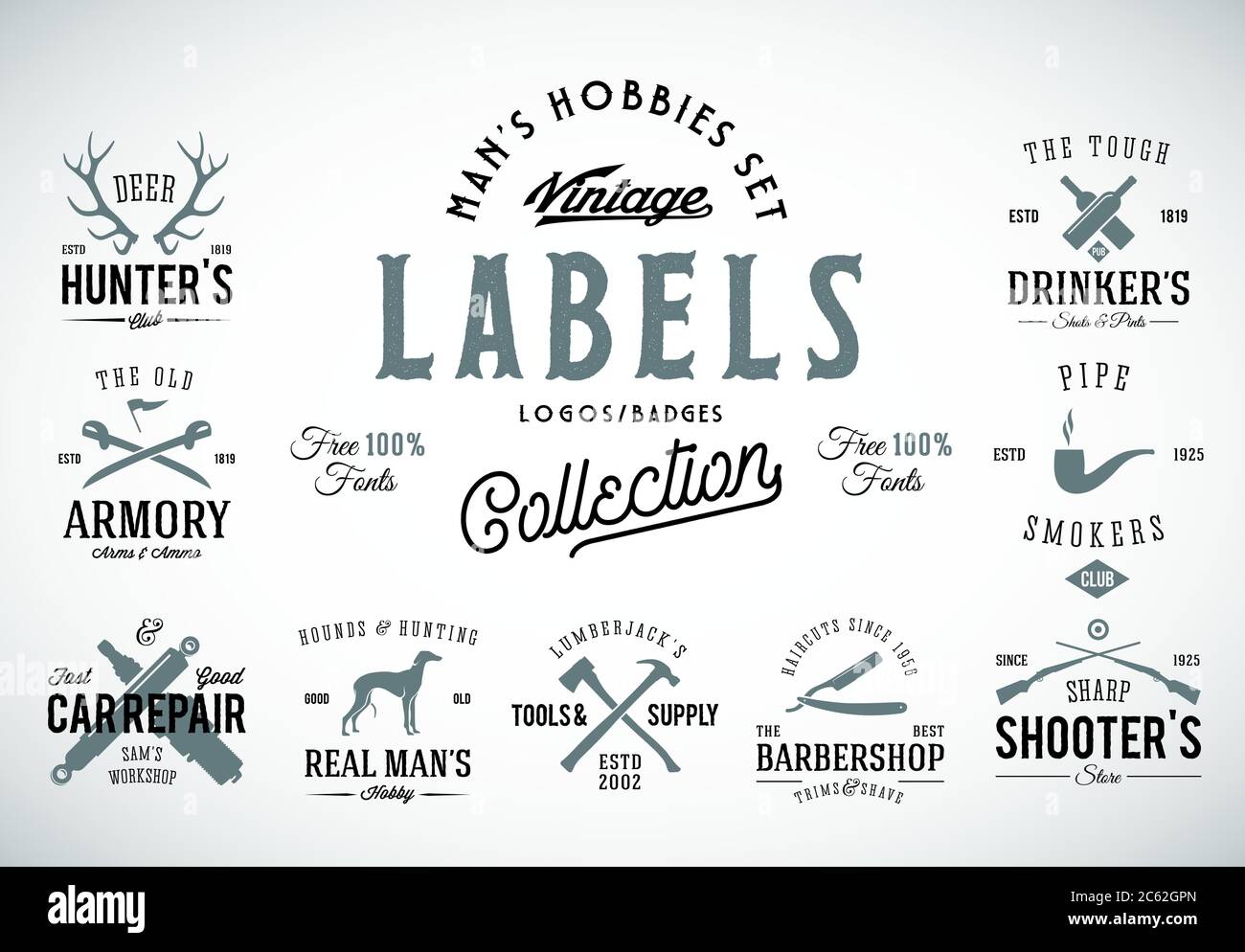 Mens hobbies Stock Vector Images - Alamy
