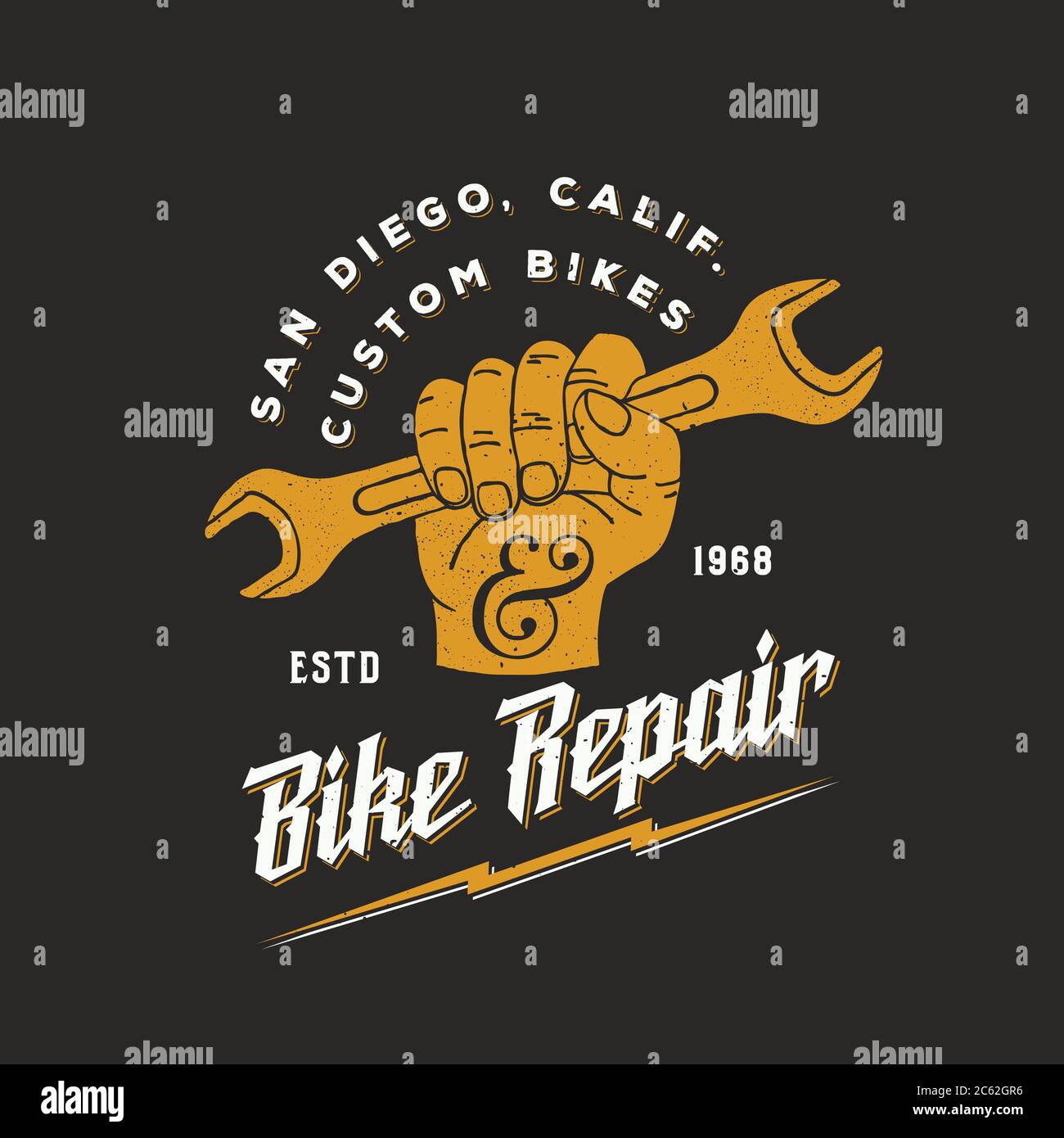 Chopper bicycle Stock Vector Images - Alamy