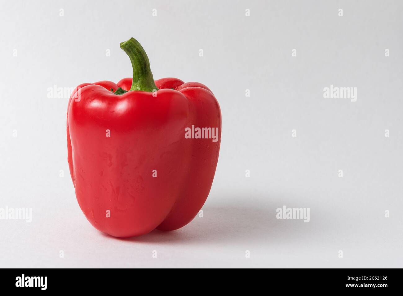 Sweet bell pepper isolated on white background. Raw fresh pepper Stock ...
