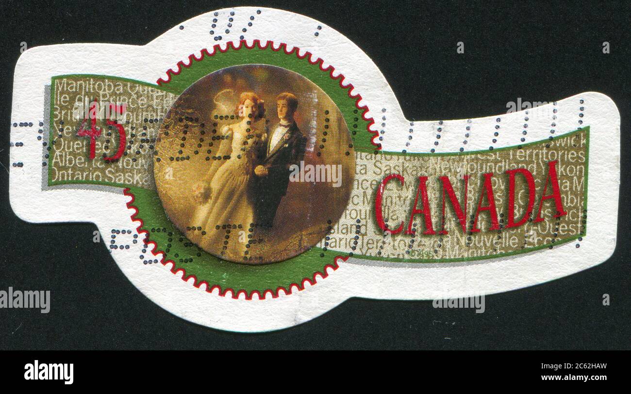 CANADA - CIRCA 1993: stamp printed by Canada, shows married, circa 1993 ...