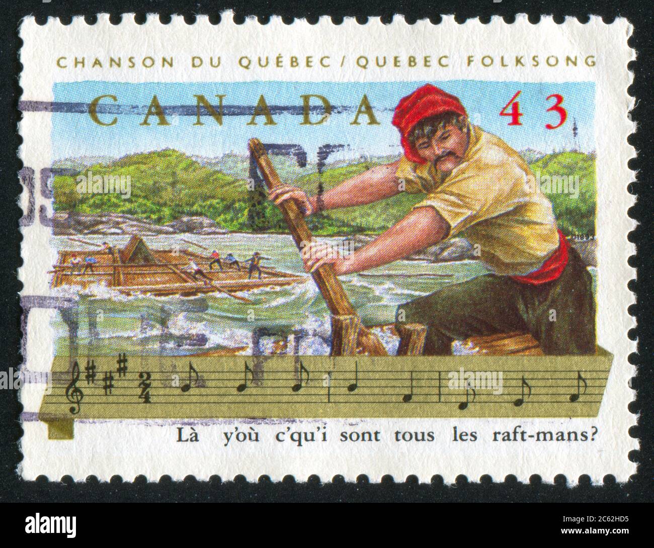 CANADA - CIRCA 1993: stamp printed by Canada, shows Les Raftmans, circa ...