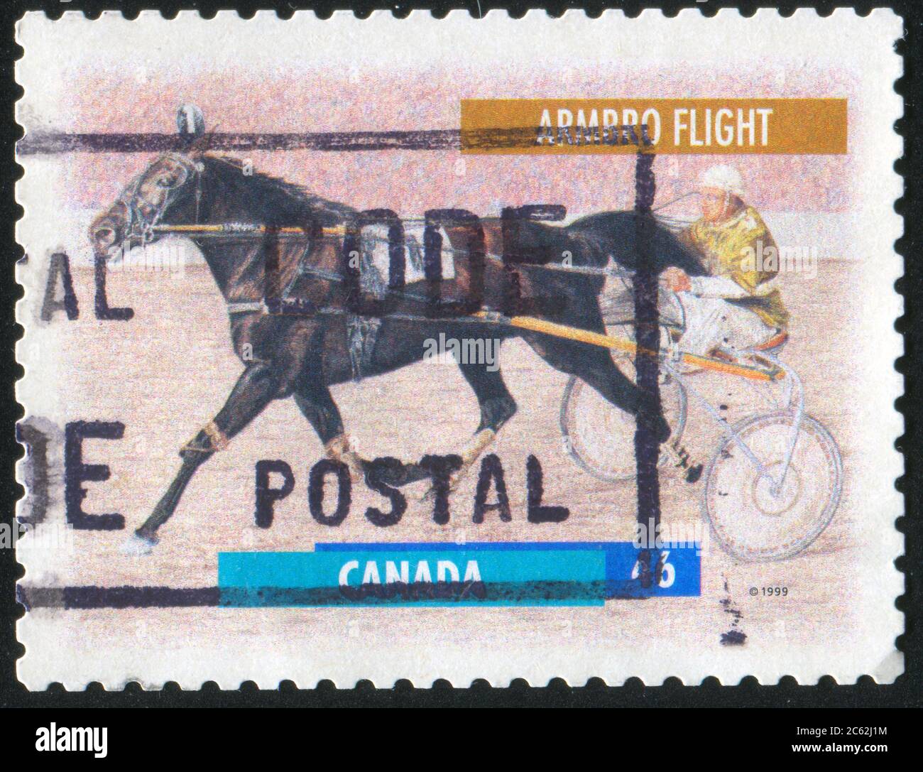 CANADA - CIRCA 1999: stamp printed by Canada, shows horse, circa 1999 ...