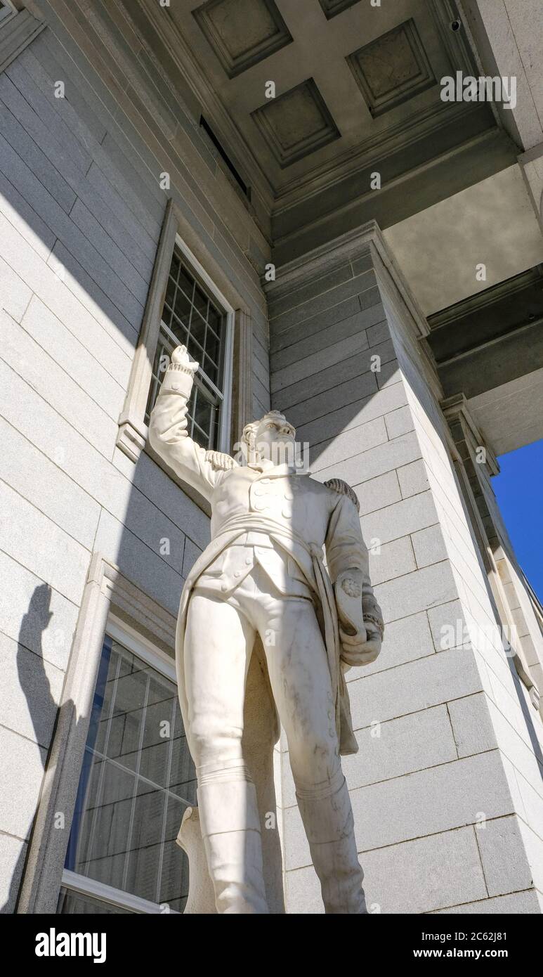 Large statue of former United States members of congress seen at the ...