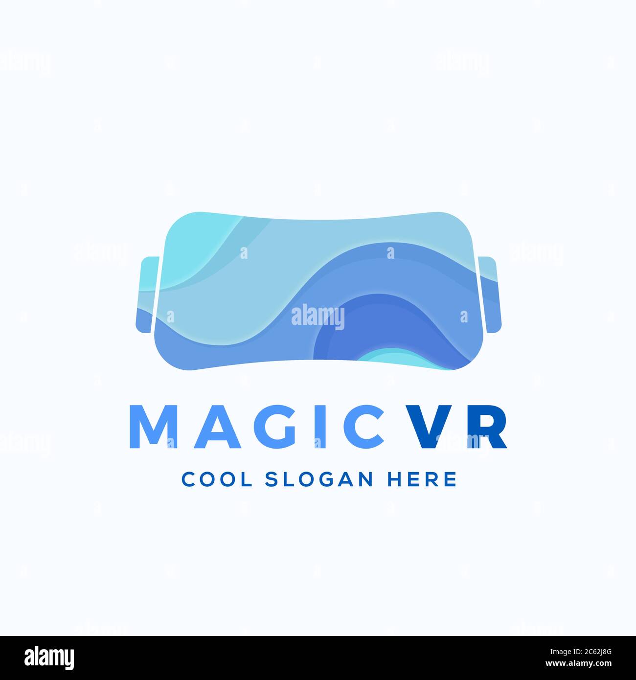 Magic Virtual Reality Abstract Vector Illustration, Icon, Sign, or Logo ...