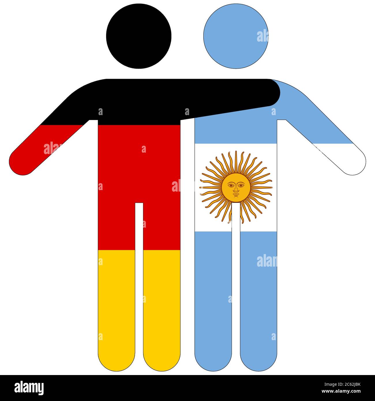 Germany - Argentina / friendship concept on white background Stock ...