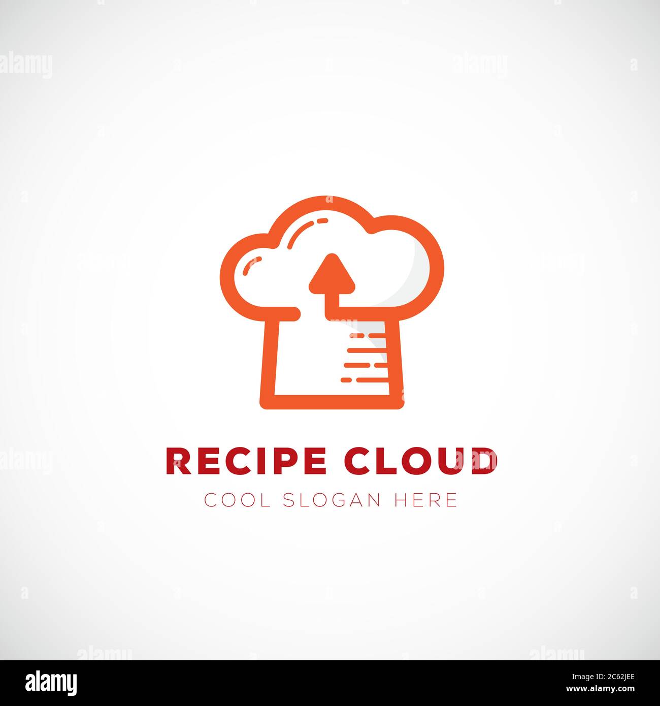 Recipe Cloud Abstract Vector Logo Template. Online Storage Technology ...