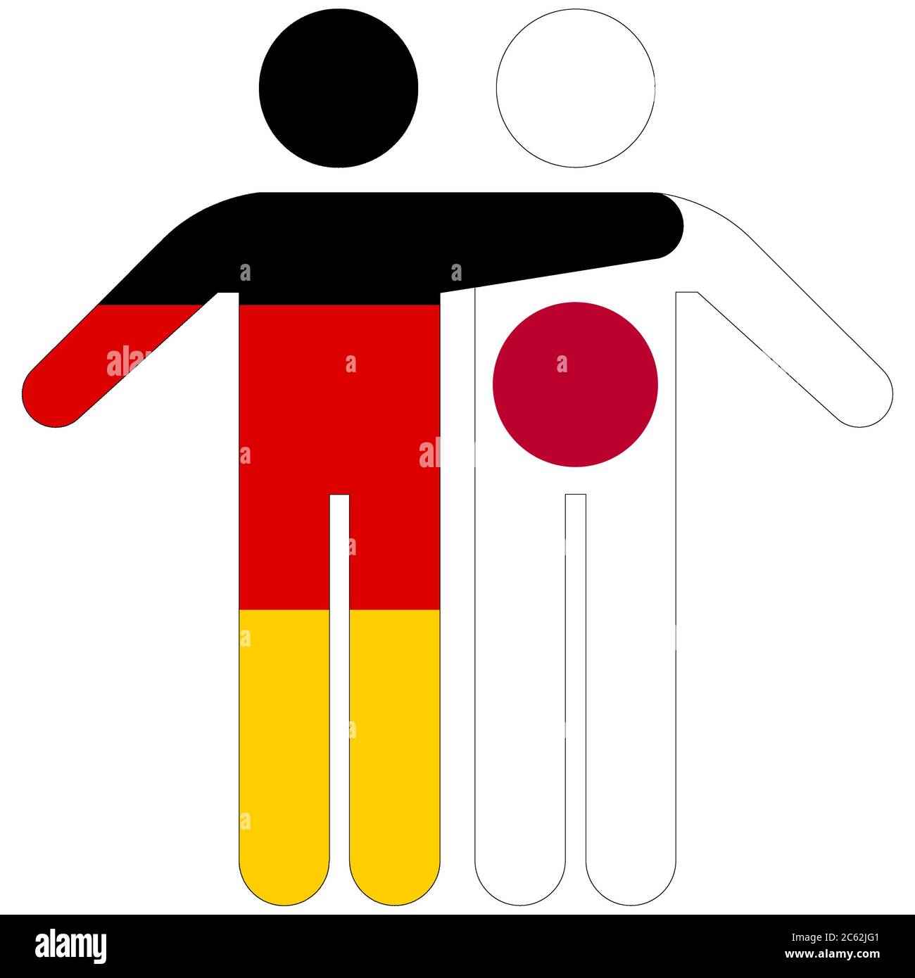 German japanese friendship Cut Out Stock Images & Pictures - Alamy
