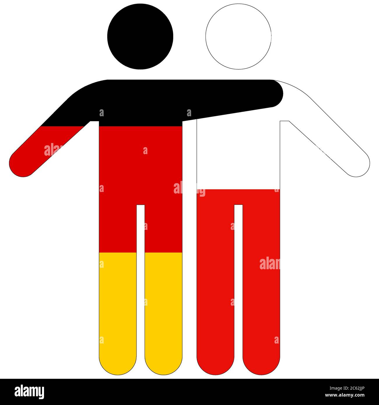 Germany - Poland / friendship concept on white background Stock Photo ...