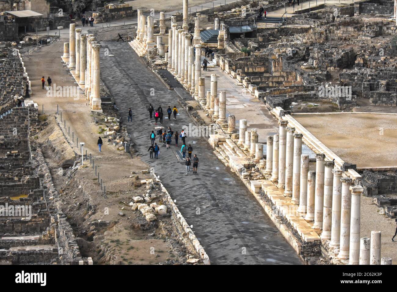 The ancient city of Beit She'an, Israel Stock Photo - Alamy