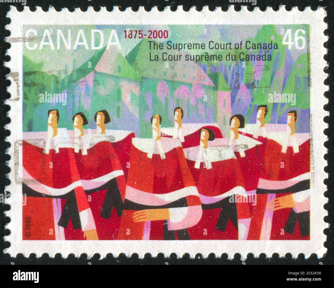 CANADA - CIRCA 2000: stamp printed by Canada, shows Supreme Court ...