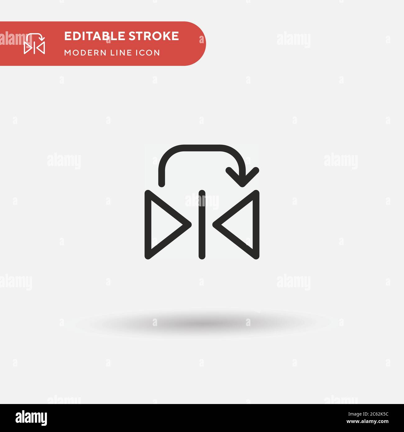 Flip Simple vector icon. Illustration symbol design template for web ...