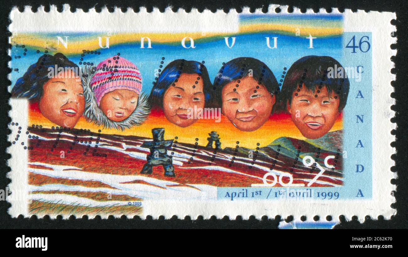 CANADA - CIRCA 1999: stamp printed by Canada, shows Creation of the ...