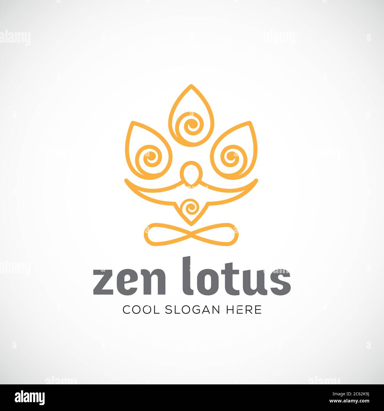 Logo lotus hi-res stock photography and images - Alamy