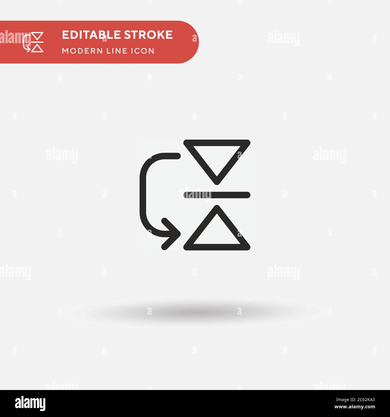 Flip Simple vector icon. Illustration symbol design template for web ...