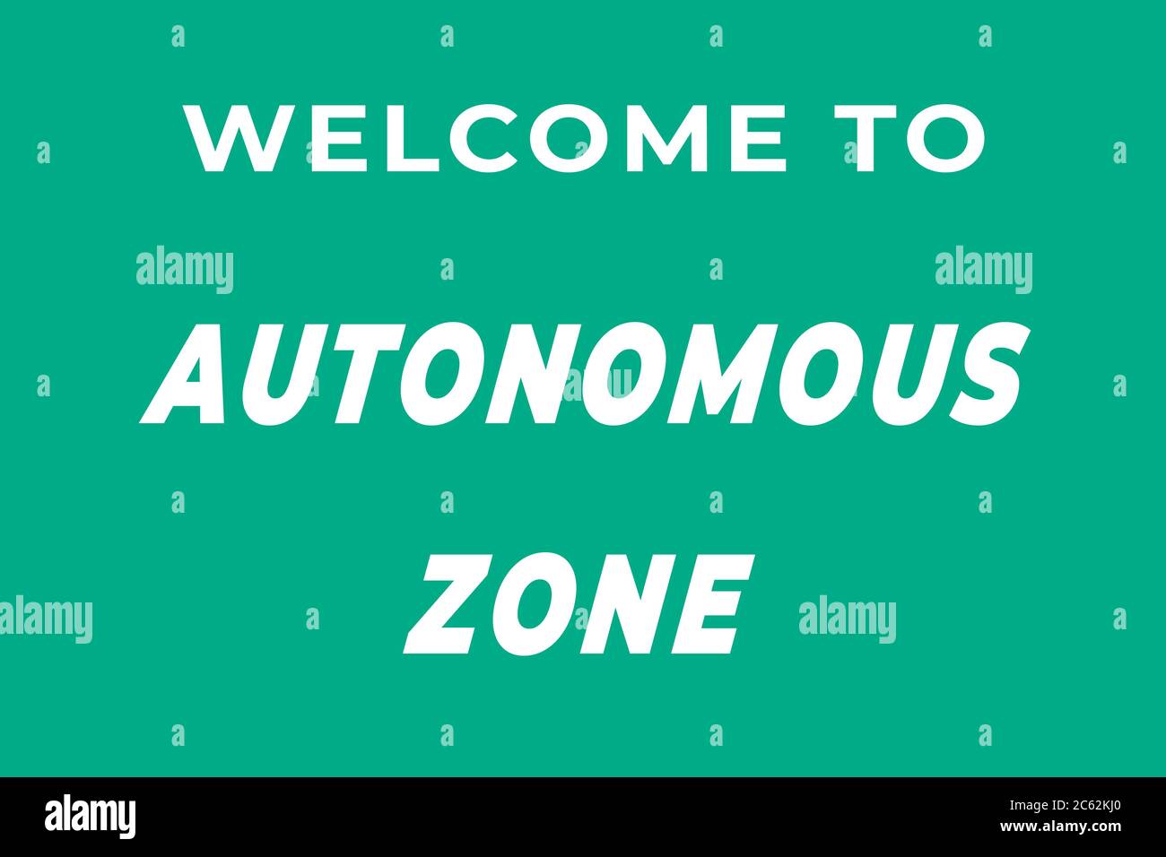 Autonomous Zone. Black Lives Matter protests. Inscription "Autonomous ...