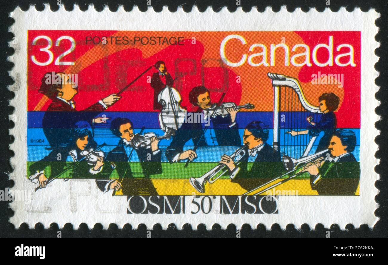 CANADA - CIRCA 1984: stamp printed by Canada, shows 50th Anniv. of ...