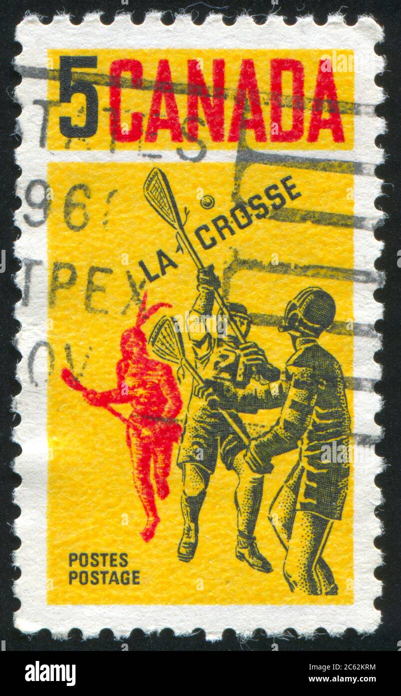 CANADA - CIRCA 1968: stamp printed by Canada, shows Contemporary and ...