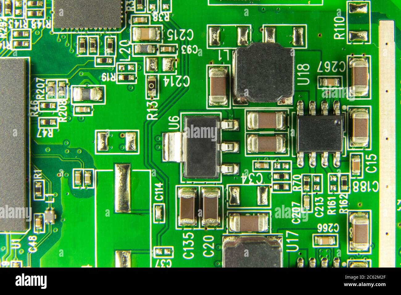 Circuit board. Electronic computer hardware technology. Motherboard ...
