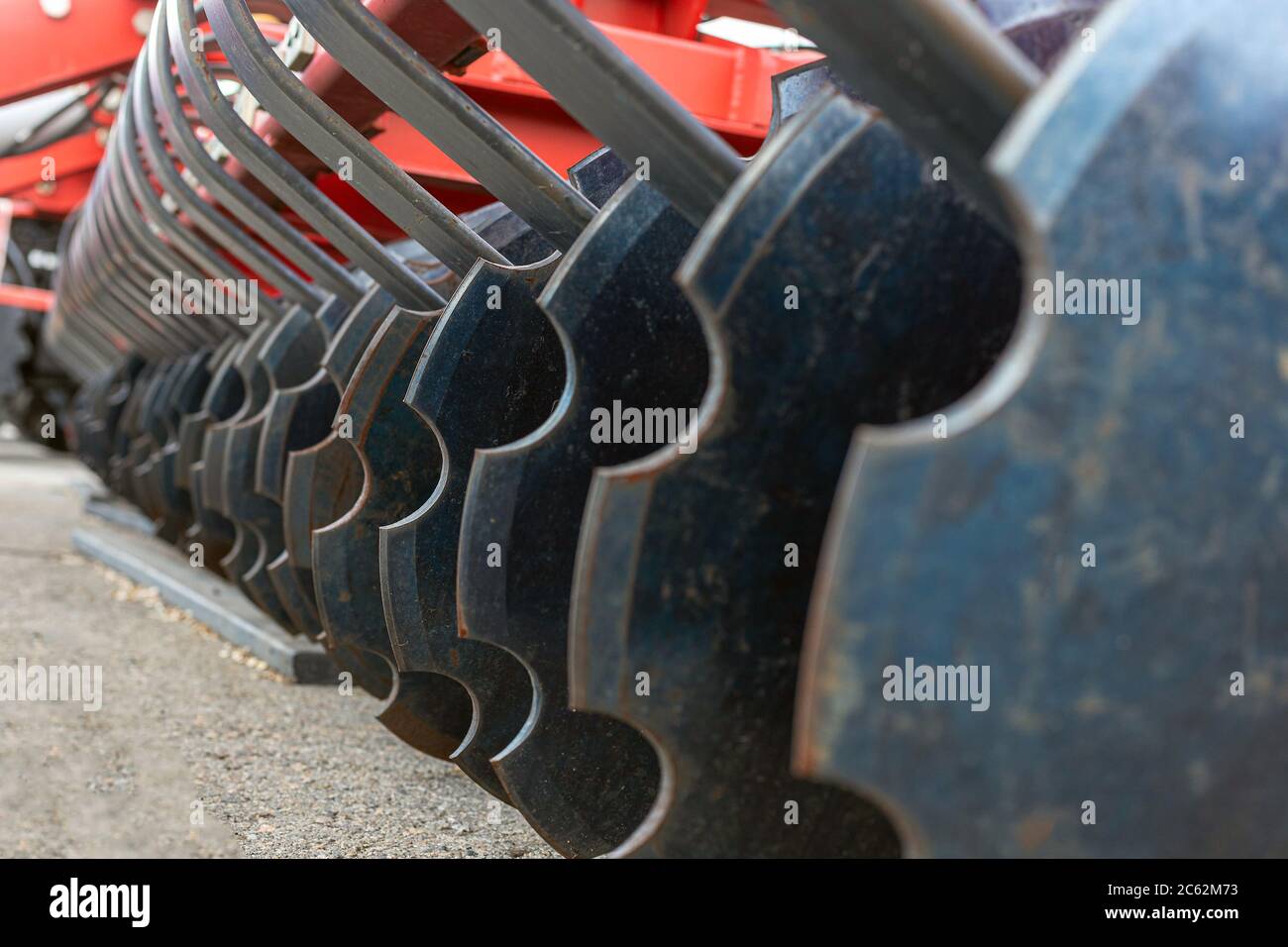 Agricultural machinery, elements for cultivating the land. Several ...
