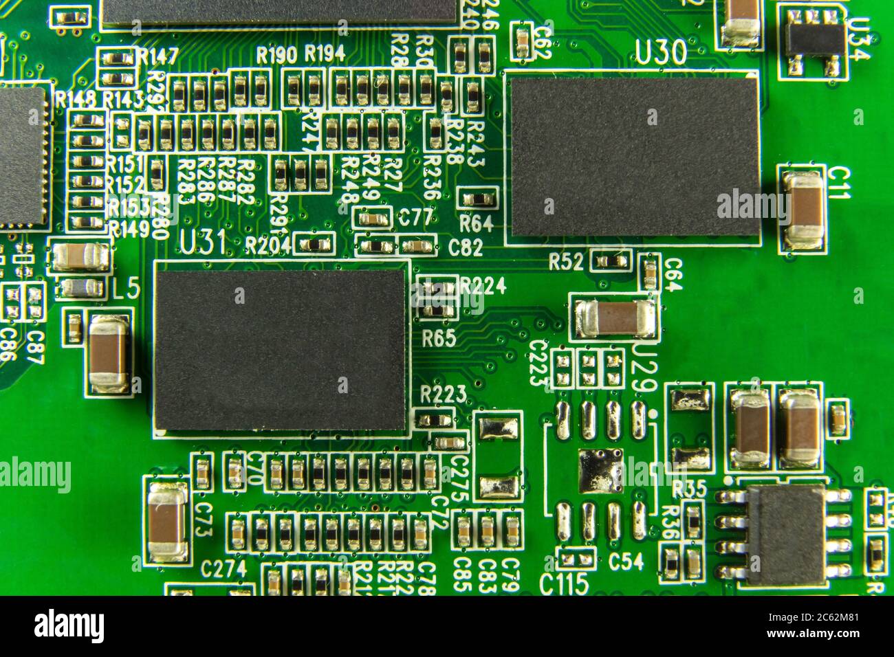 Circuit board. Electronic computer hardware technology. Motherboard ...