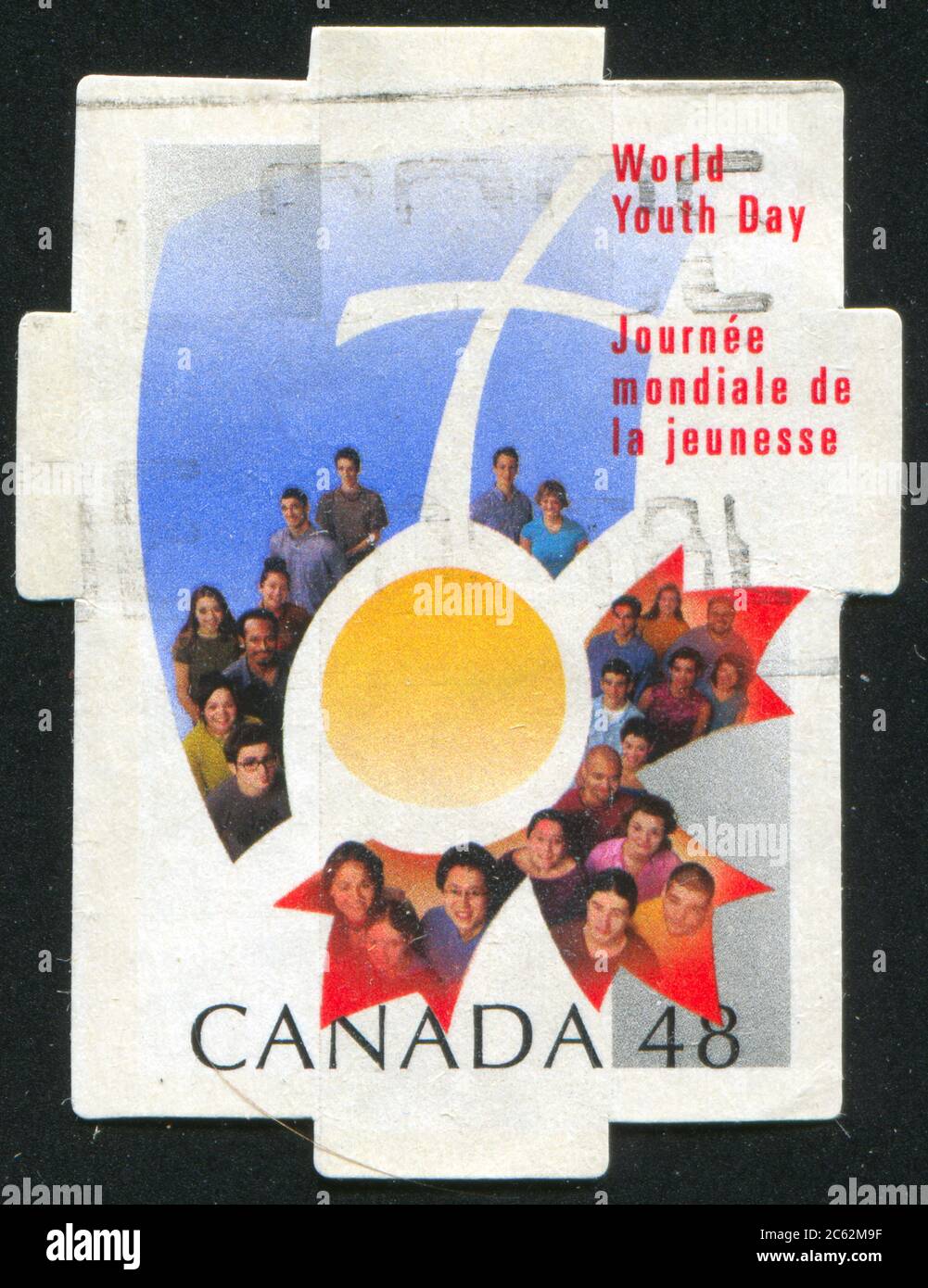 CANADA - CIRCA 2002: stamp printed by Canada, shows 17th World Youth ...
