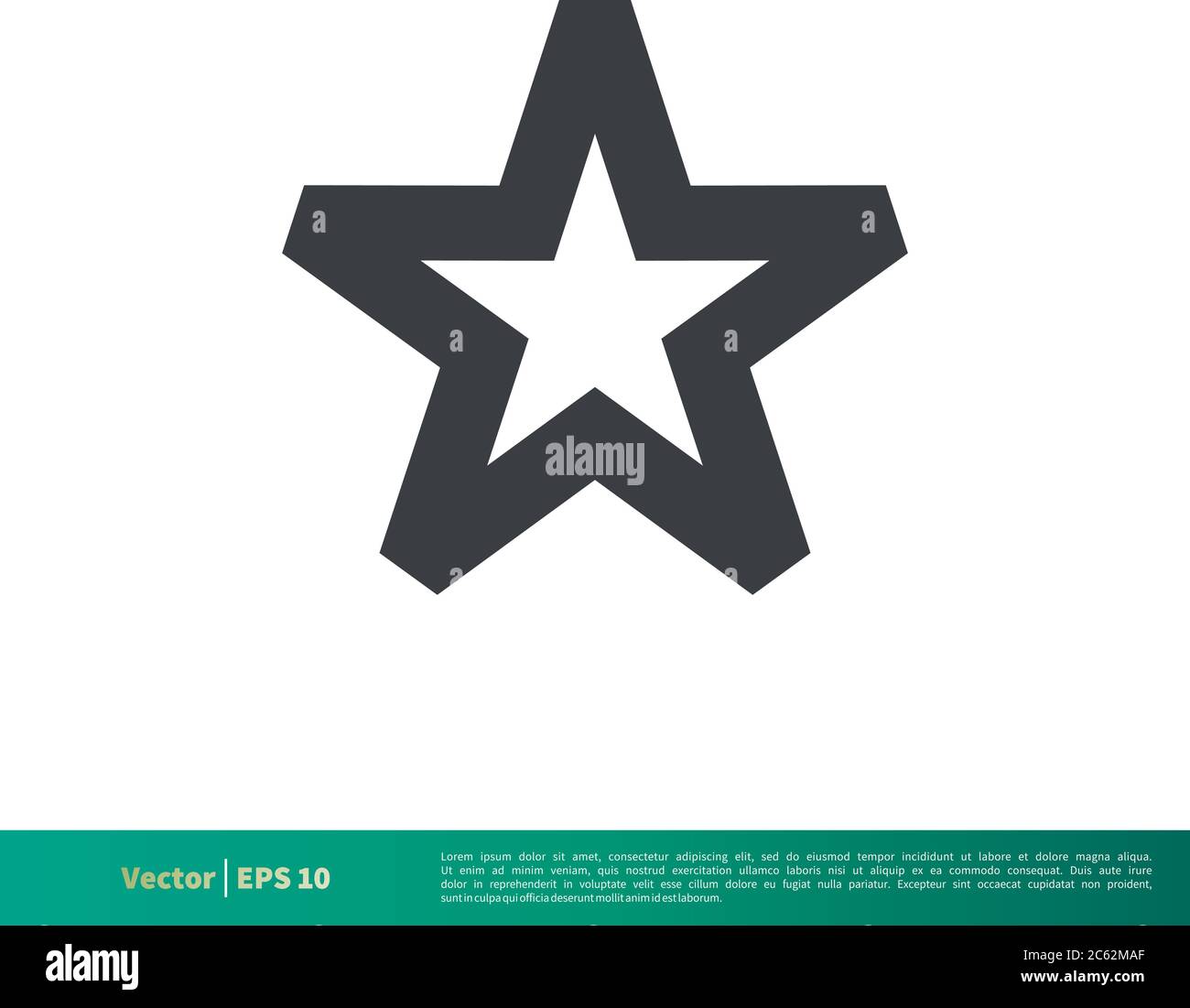 Simple Star Shape Icon Vector Logo Template Illustration Design ...