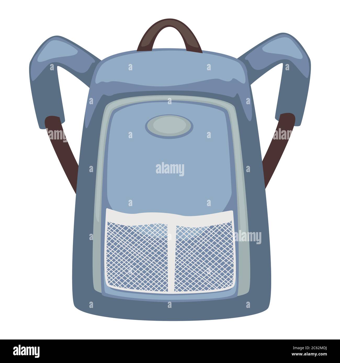 Backpack with adjustable straps, bag with pockets vector Stock Vector ...
