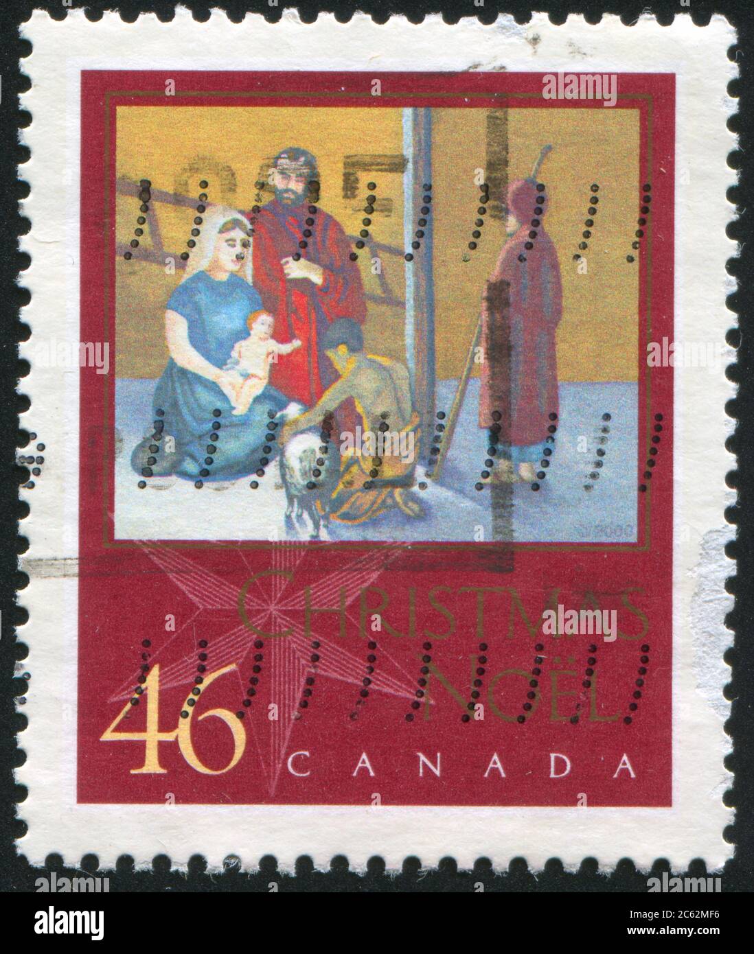 CANADA - CIRCA 2000: stamp printed by Canada, shows Christmas, circa ...