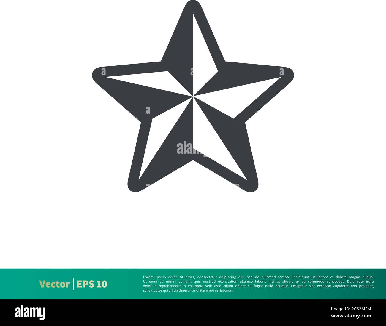 Simple Star Shape Icon Vector Logo Template Illustration Design ...