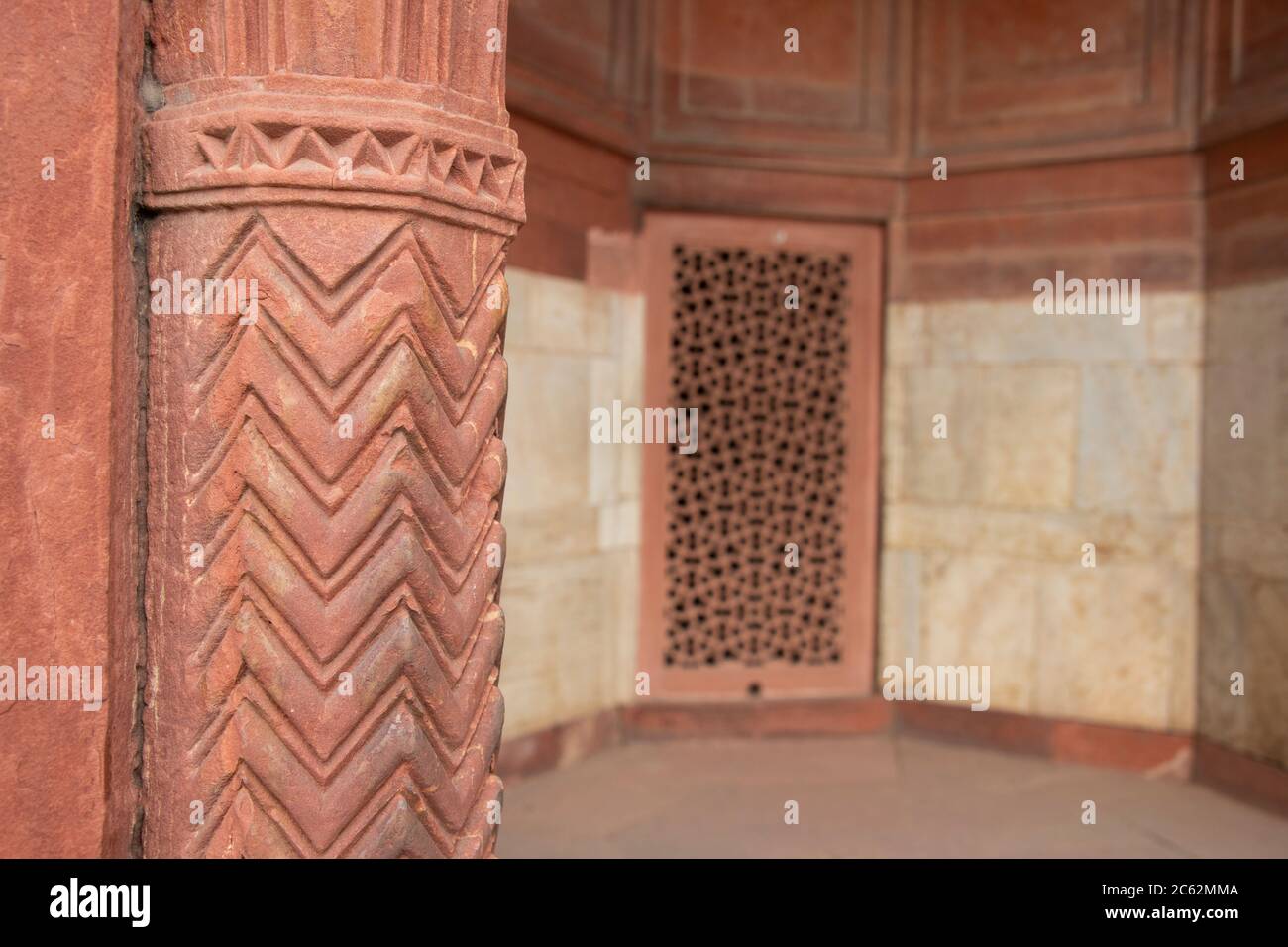 India, Delhi. Humayun's Tomb aka Maqbara-i Humayun. Detail of Persian ...