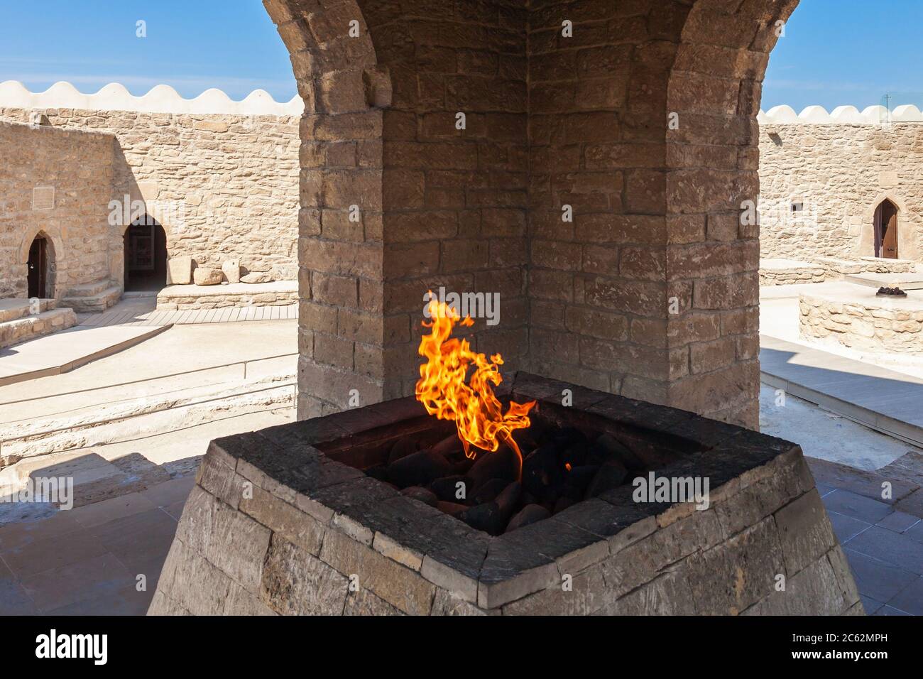 The Baku Ateshgah or Fire Temple of Baku is a temple in Surakhani near ...