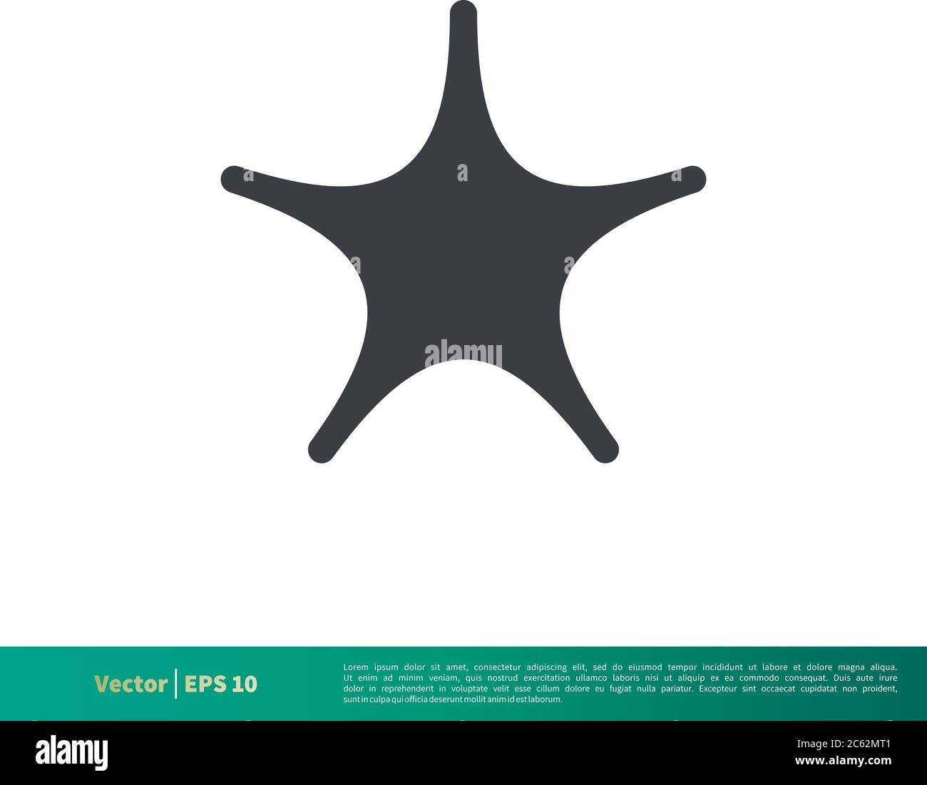 Simple Star Shape Icon Vector Logo Template Illustration Design ...