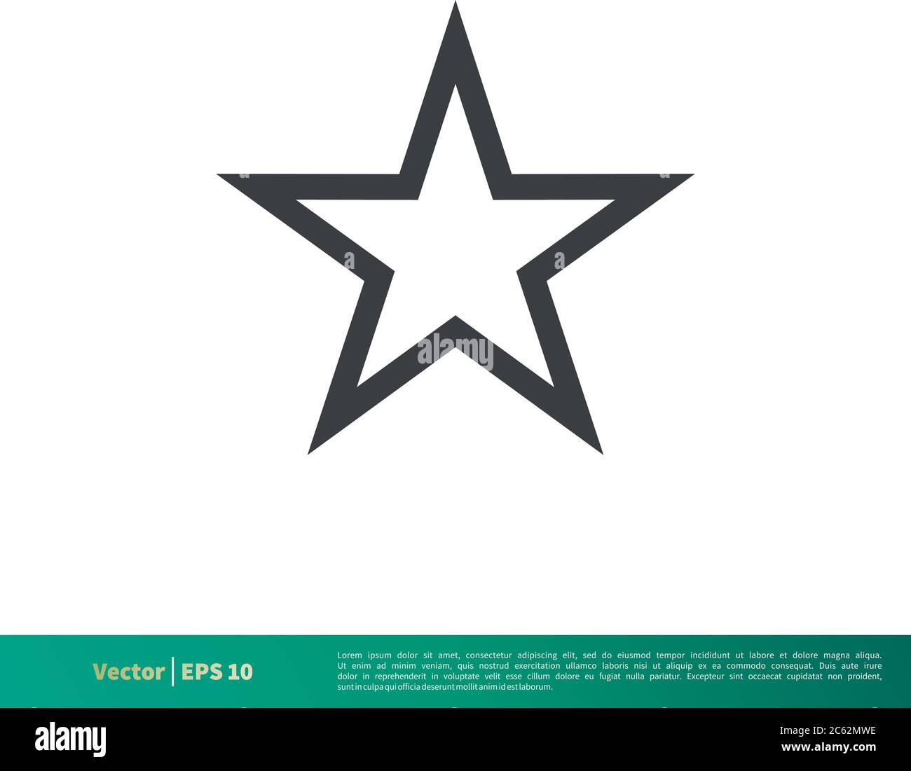 Simple Star Shape Icon Vector Logo Template Illustration Design ...
