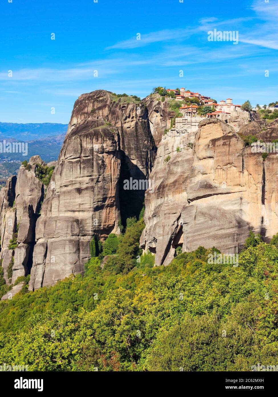 Meteora - is a formation of immense monolithic pillars and hills like ...