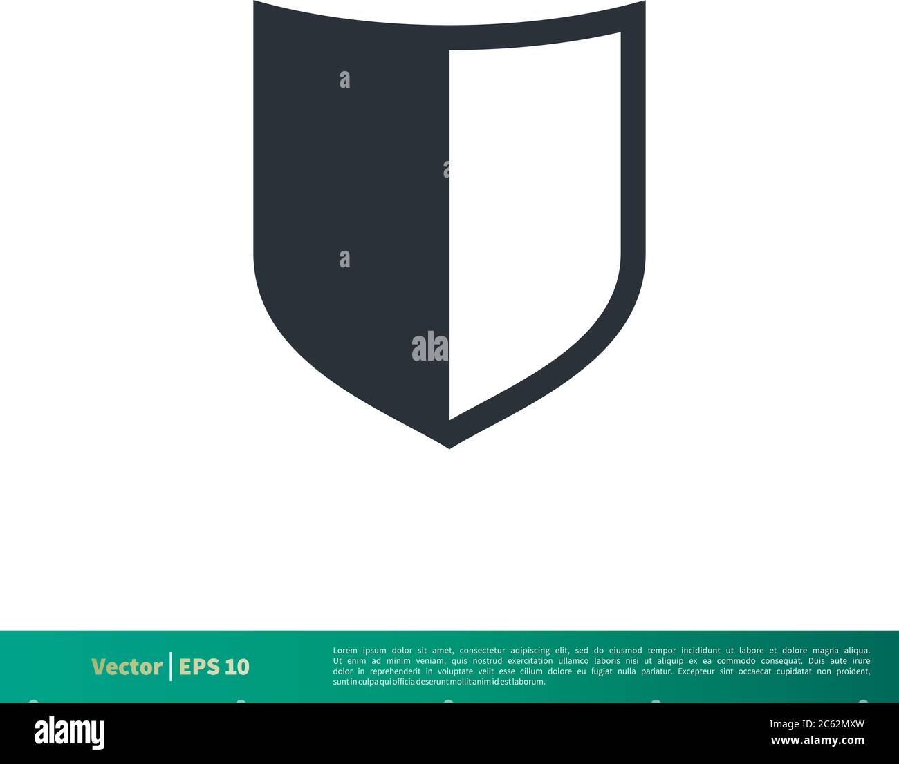 Simple Shape Shield Icon Vector Logo Template Illustration Design ...