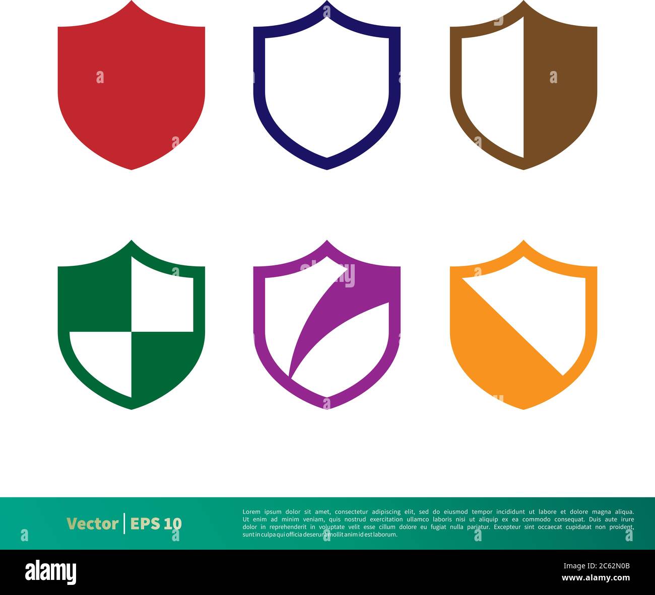 Colorful shield Stock Vector Images - Alamy