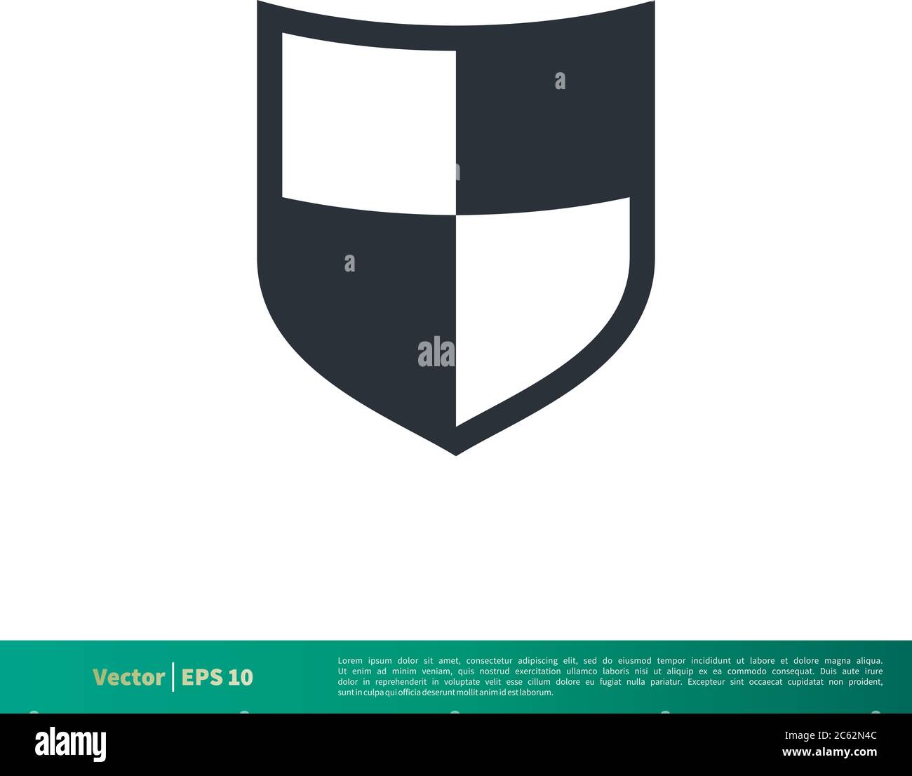 Simple Shape Shield Icon Vector Logo Template Illustration Design ...