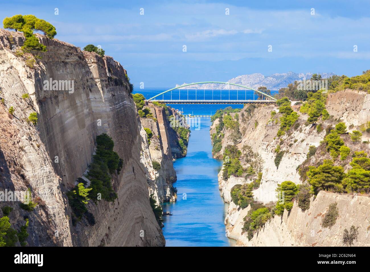 The Corinth Canal is a canal that connects the Gulf of Corinth with the ...