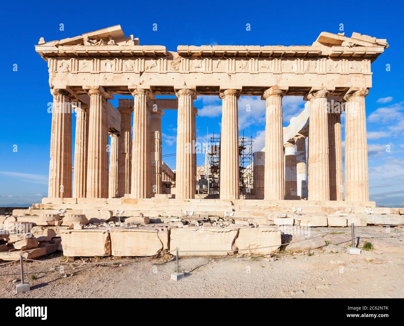 The Parthenon Temple on the Acropolis in Athens, Greece. The Acropolis ...