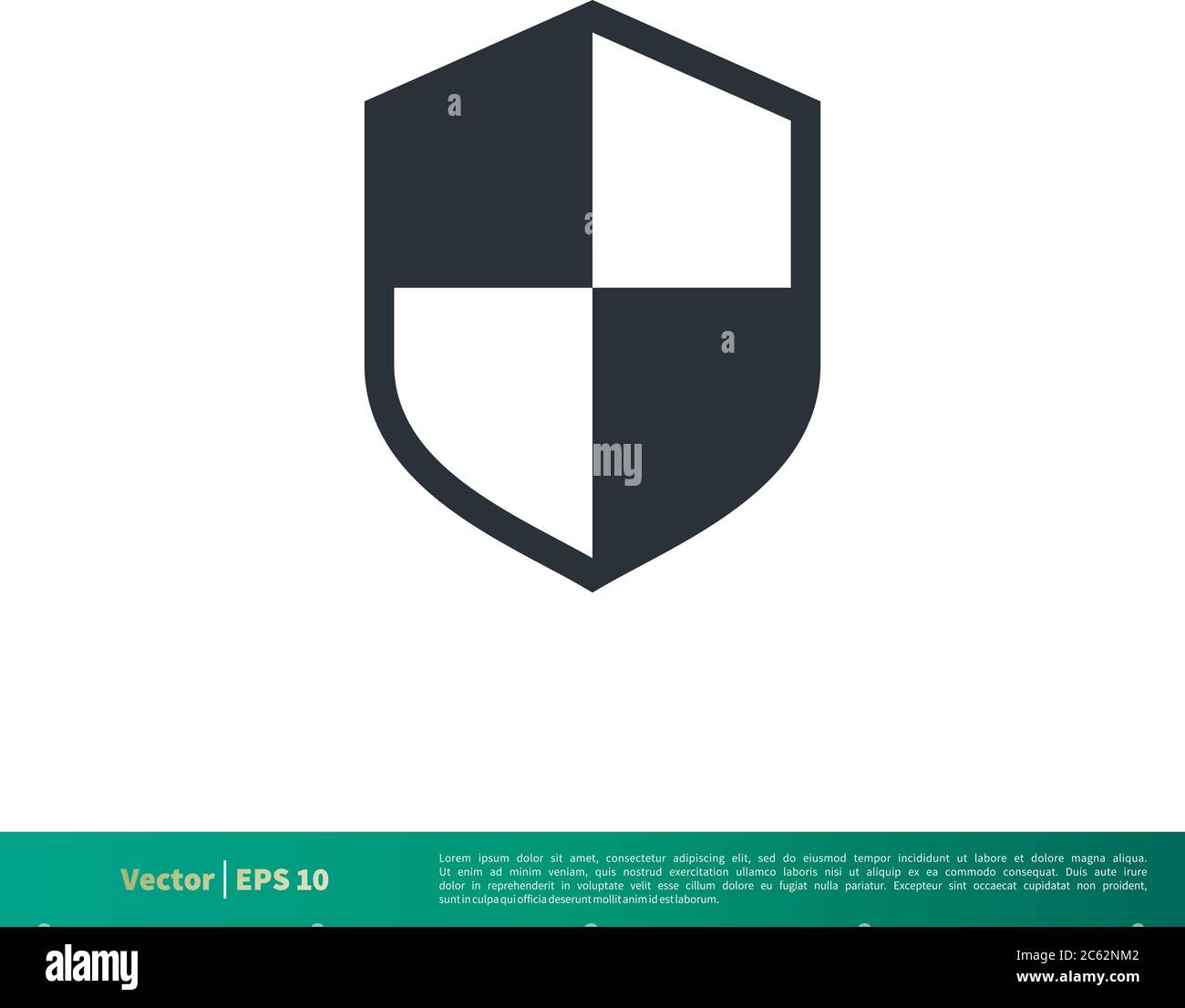 Simple Shape Shield Icon Vector Logo Template Illustration Design ...
