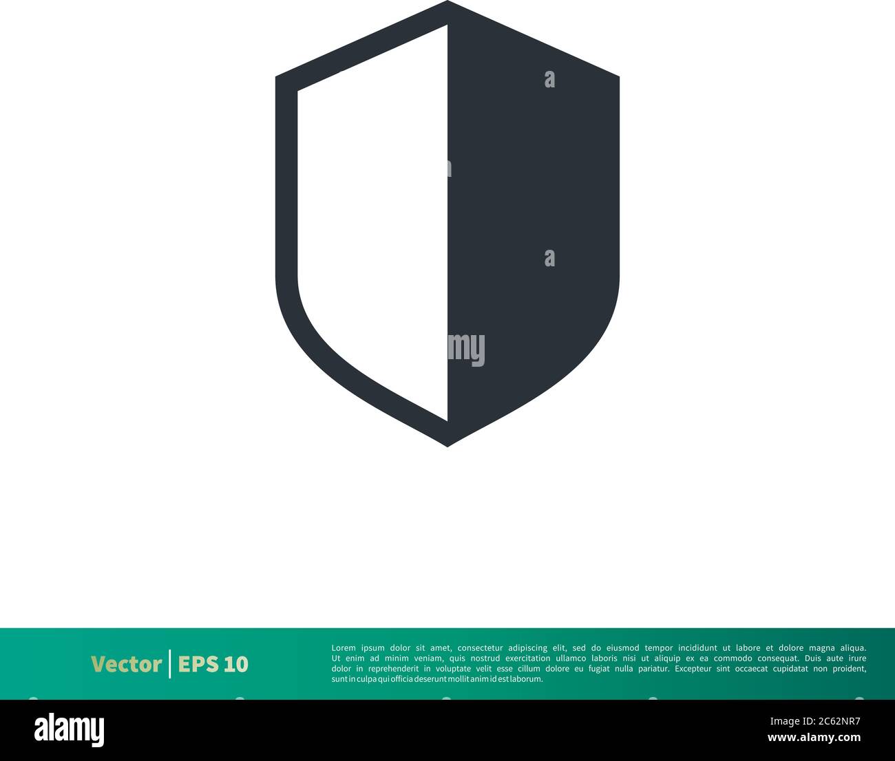 Simple Shape Shield Icon Vector Logo Template Illustration Design ...