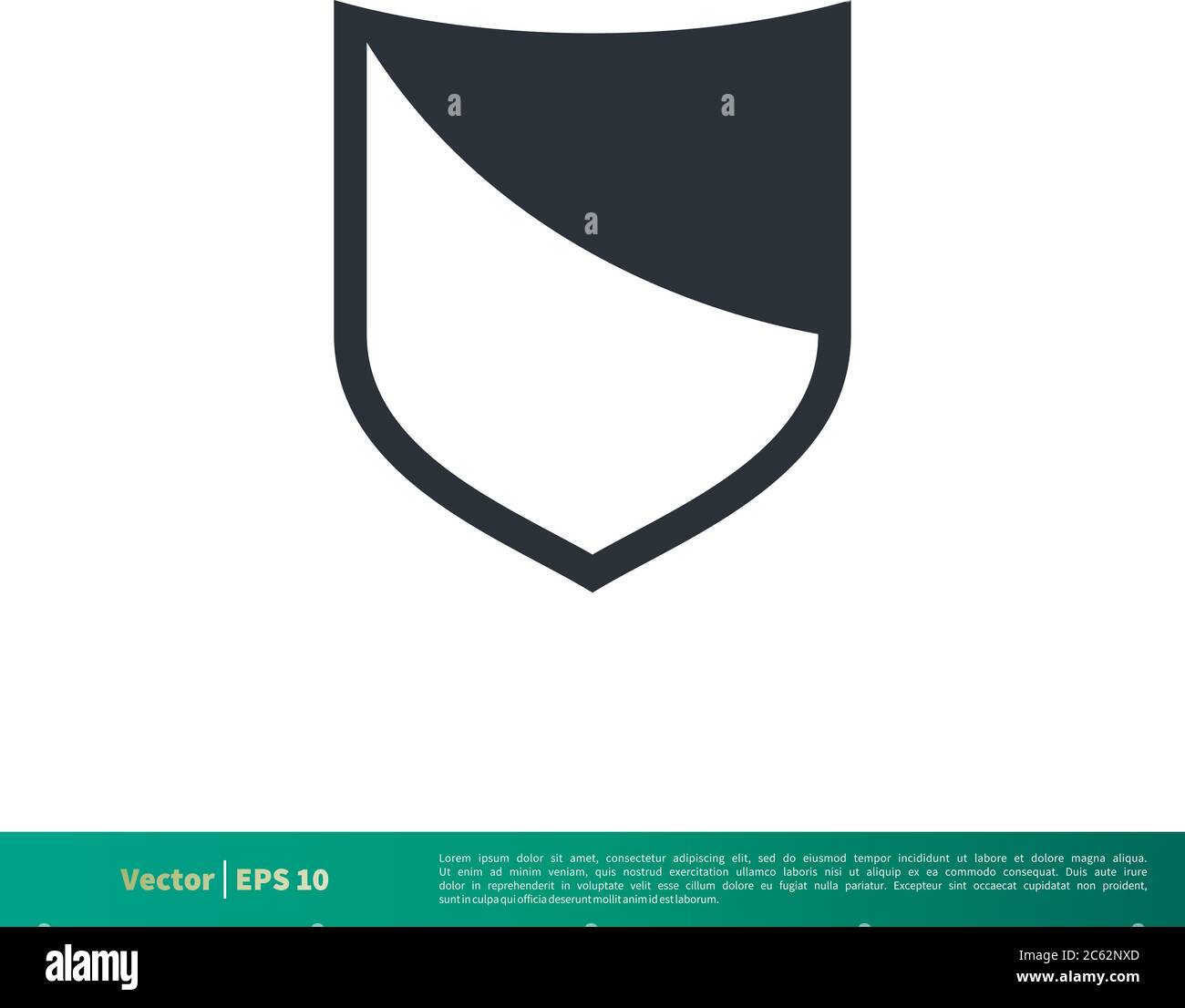 Simple Shape Shield Icon Vector Logo Template Illustration Design ...