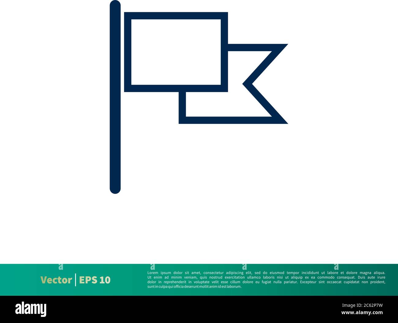 Flag Icon Vector Logo Template. Editable Vector EPS 10 Stock Vector ...