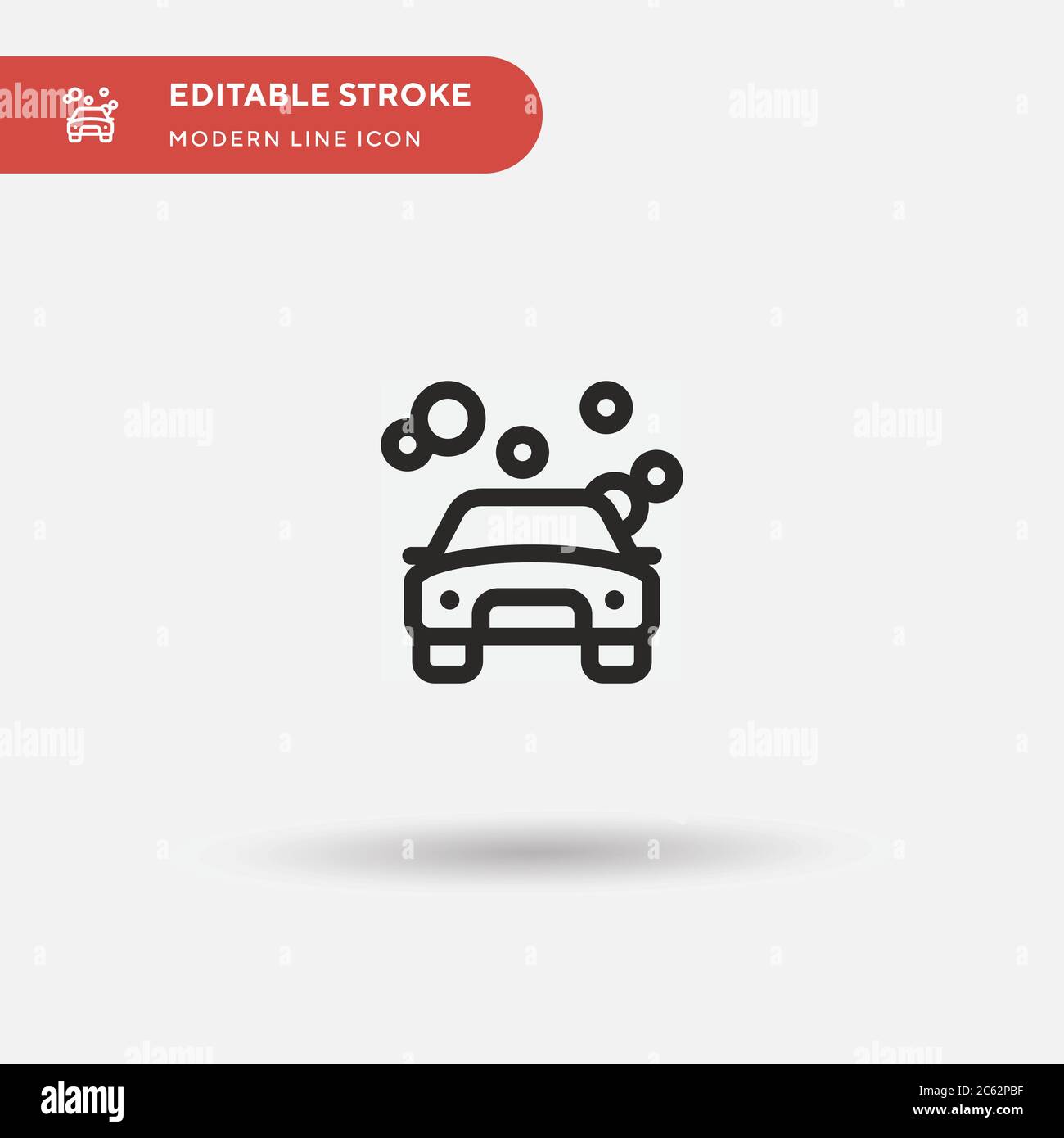 Car Wash Simple vector icon. Illustration symbol design template for ...