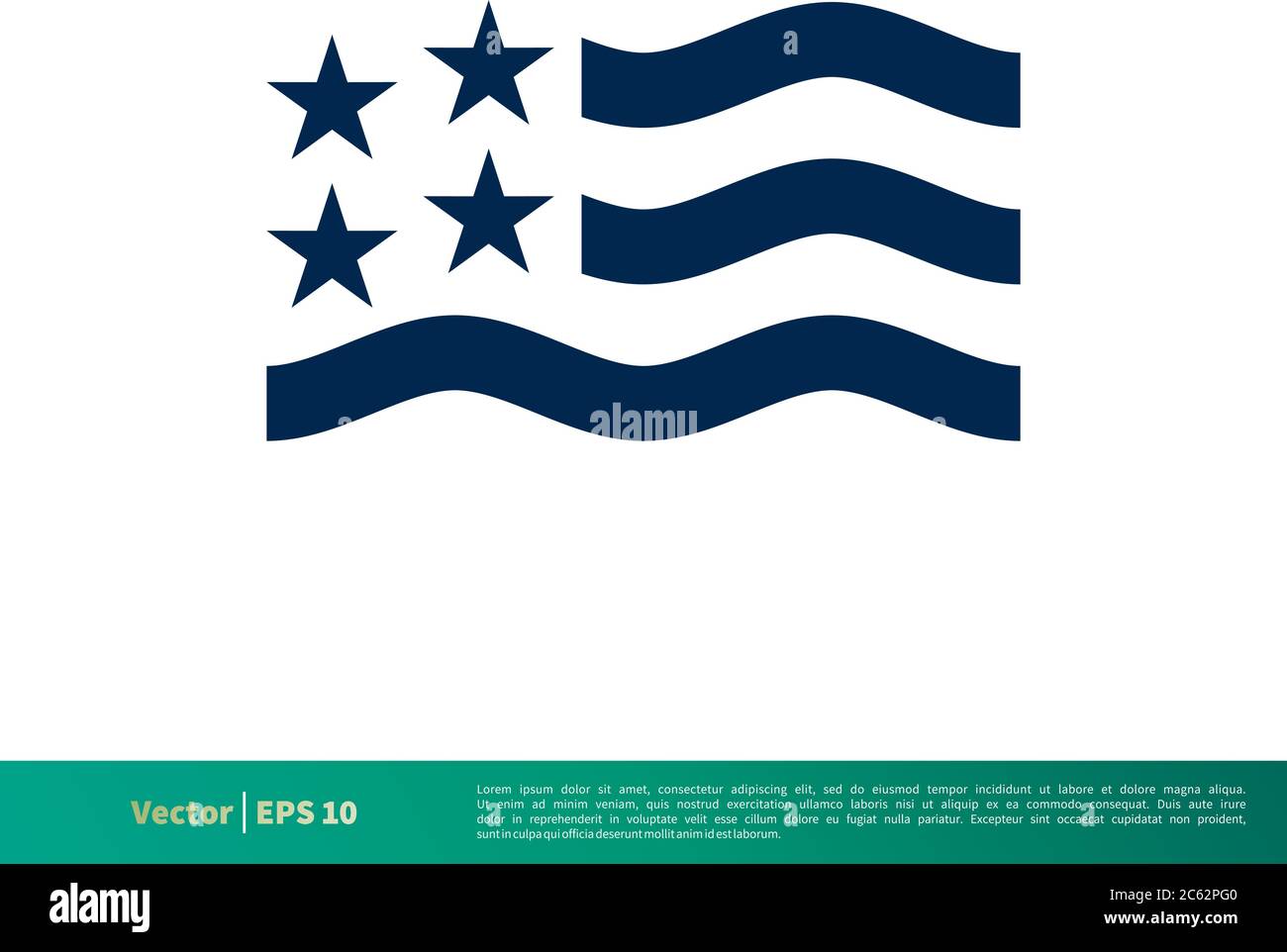 Flag logo design editable Stock Vector Images - Alamy