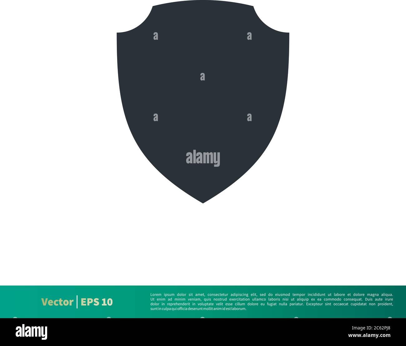 Simple Shape Shield Icon Vector Logo Template Illustration Design ...