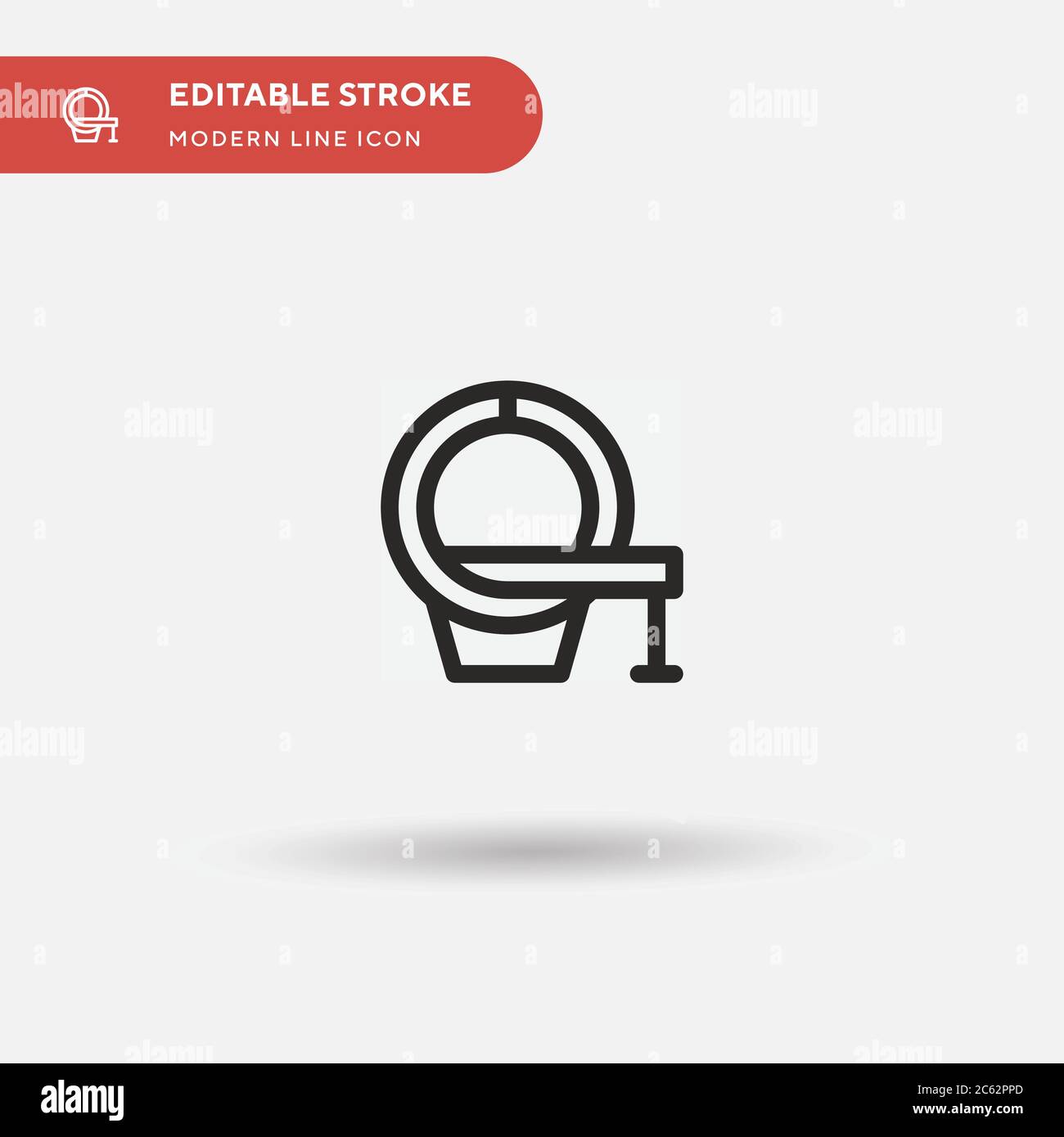 Magnetic Resonance Simple vector icon. Illustration symbol design ...