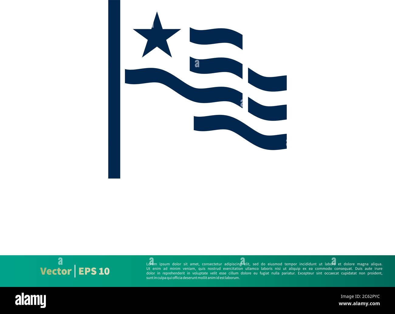 Flag logo design editable Stock Vector Images - Alamy