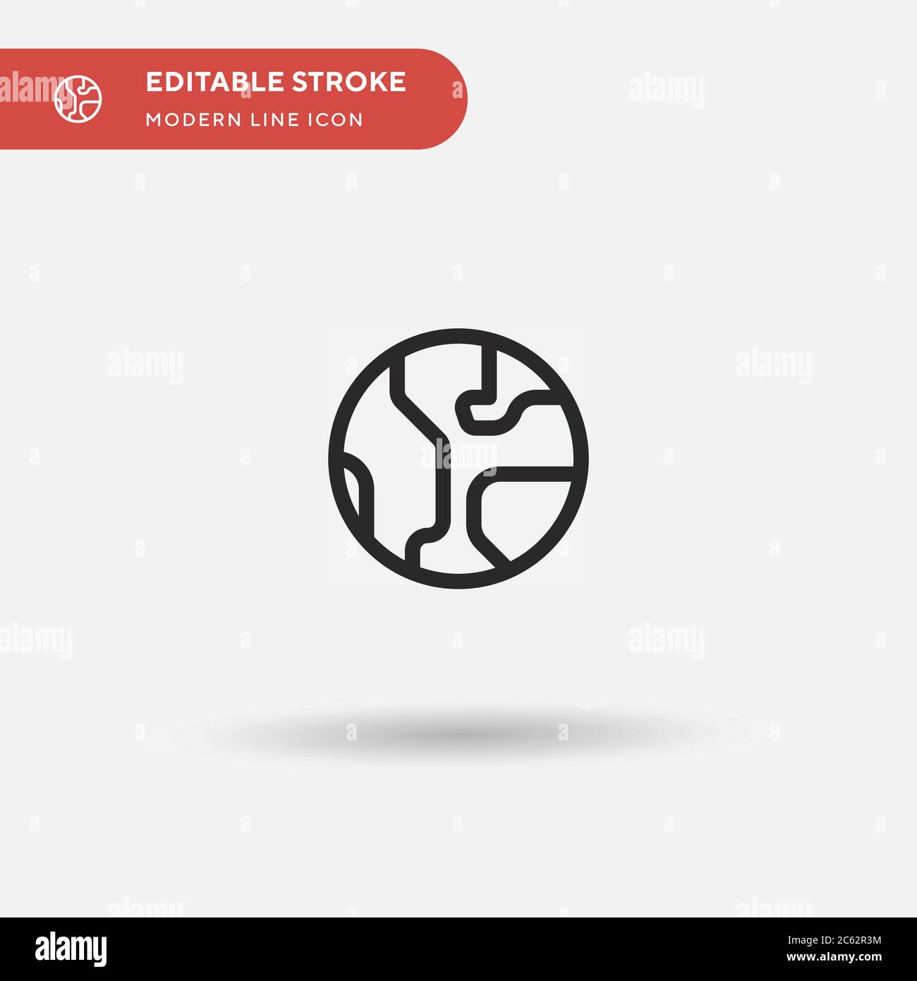 World Simple vector icon. Illustration symbol design template for web ...