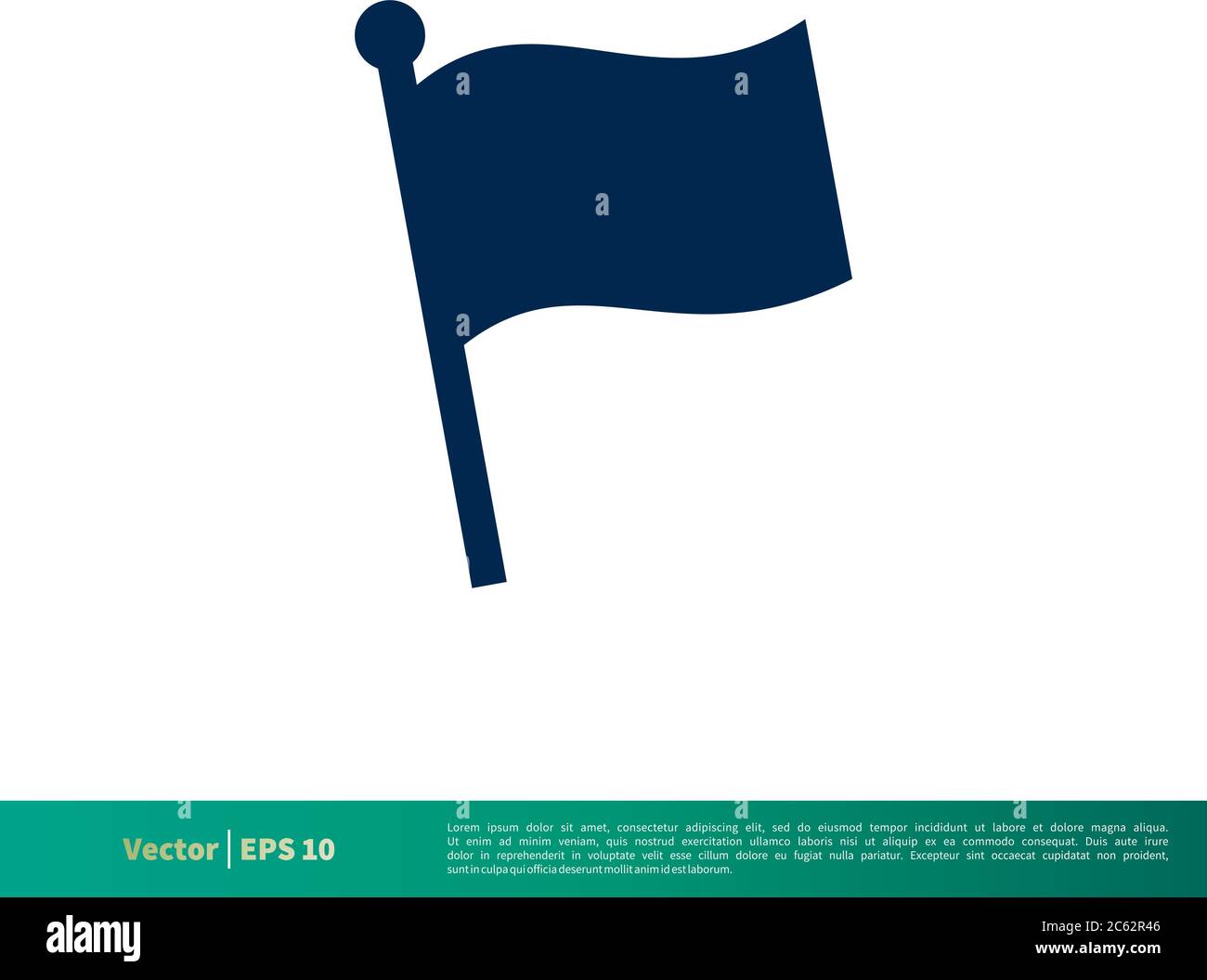 Flag Icon Vector Logo Template. Editable Vector EPS 10 Stock Vector ...